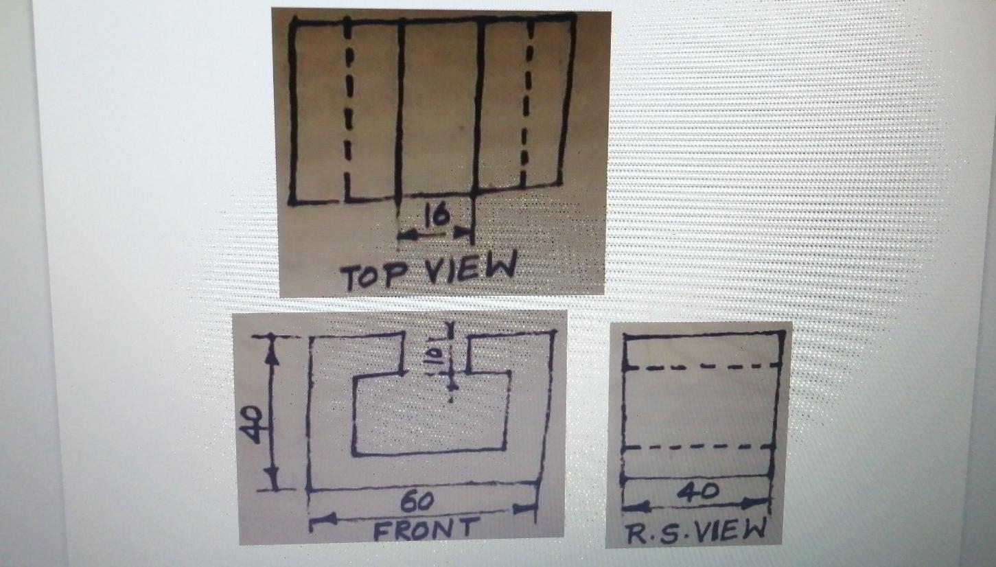 Solved EXERCISE 4 DRAWING ISOMETRIC VIEW FROM ORTHOGRAPHIC | Chegg.com