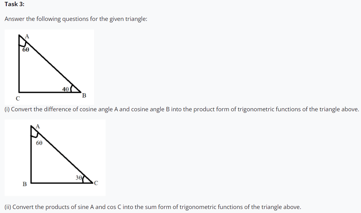Solved Task 3:Answer the following questions for the given | Chegg.com