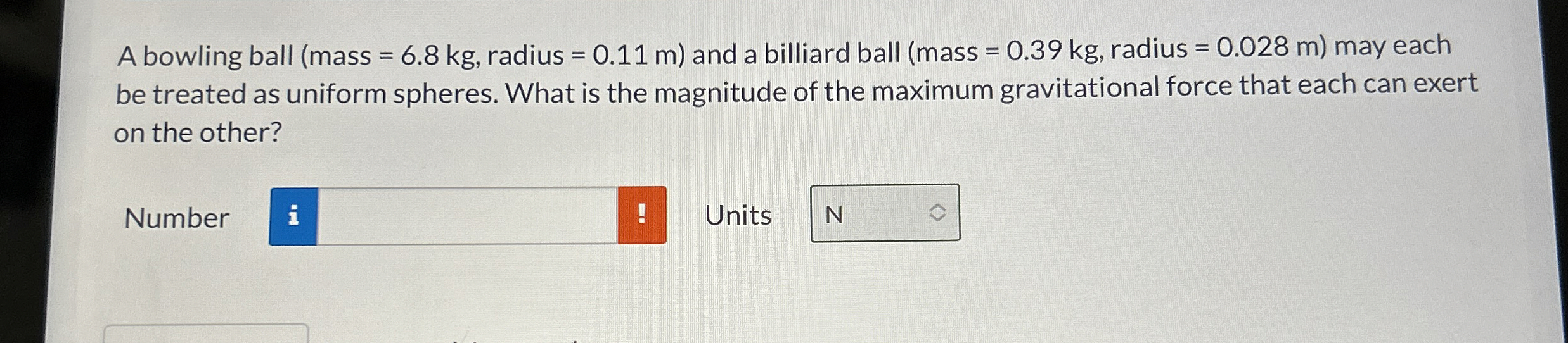 Solved A bowling ball (mass =6.8kg, ﻿radius =0.11m ) ﻿and a | Chegg.com