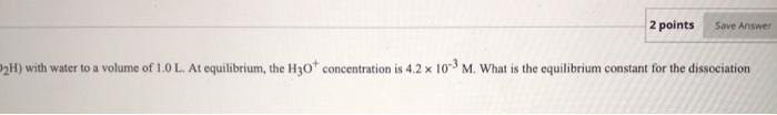Solved Question 13 2 points A solution is prepared by | Chegg.com