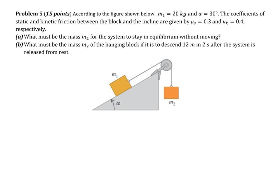 Solved Problem 5 (15 points) According to the figure shown | Chegg.com