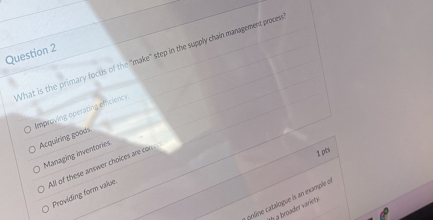 Solved Question 2What is the primary focus of the "make" | Chegg.com