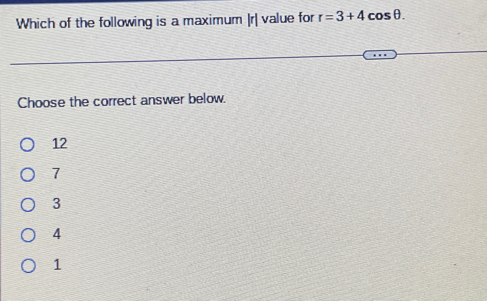 Solved Which of the following is a maximum |r| ﻿value for | Chegg.com
