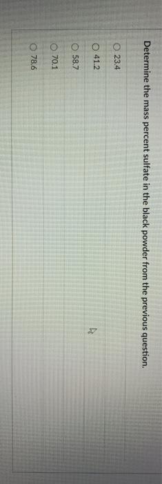 Solved An unlabeled jar of black powder was found in a | Chegg.com