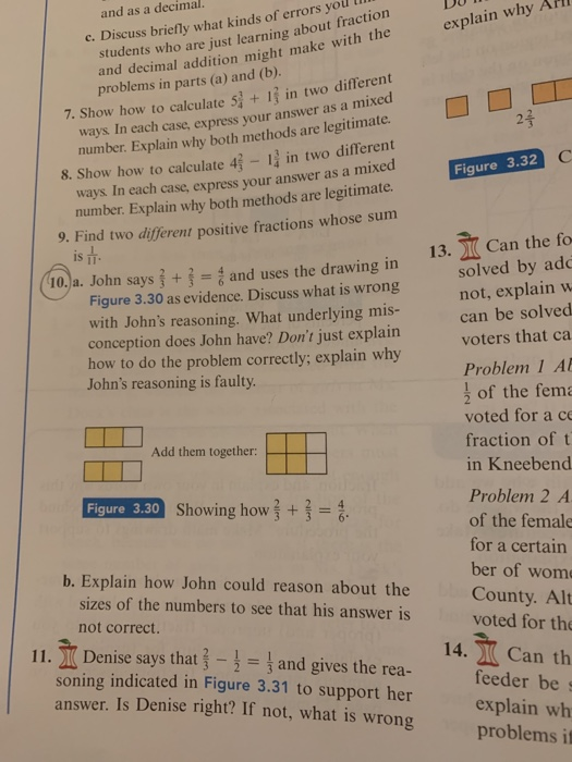 Solved DU explain why Arm 23 and as a decimal. c. Discuss | Chegg.com