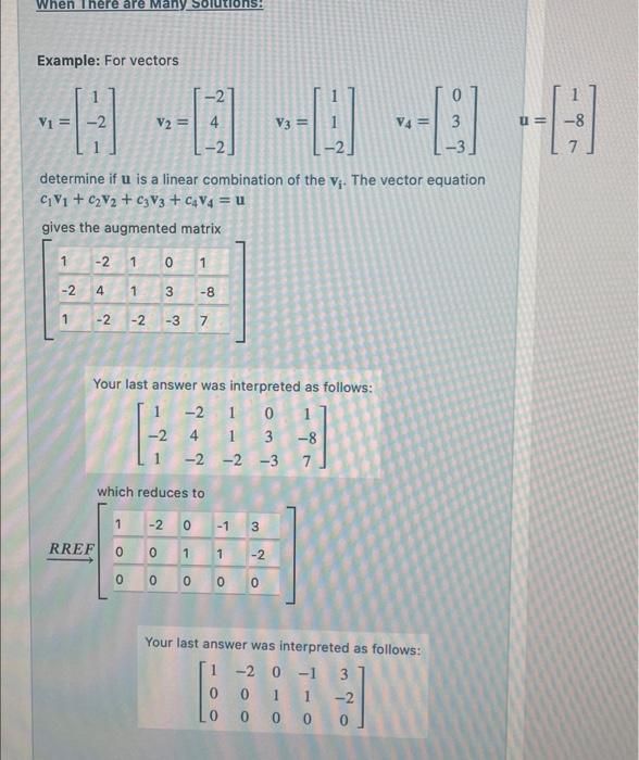 Solved Example: For vectors | Chegg.com