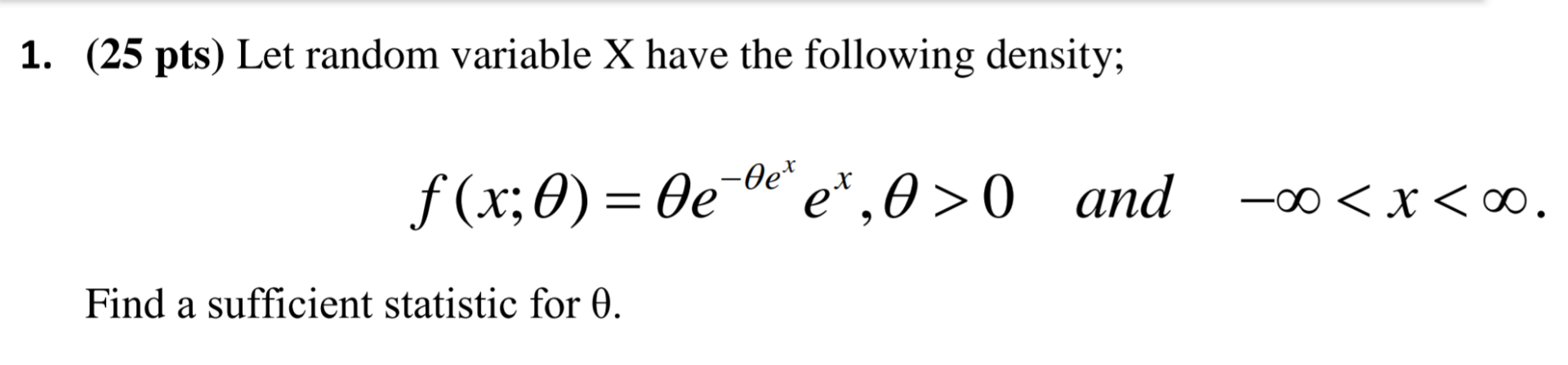 Solved 1. ( 25pts ) Let random variable X have the following | Chegg.com
