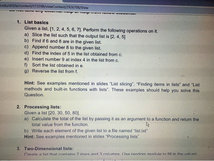 Solved m.edu/d2l/le/content/513598/viewContent/2926708/View | Chegg.com