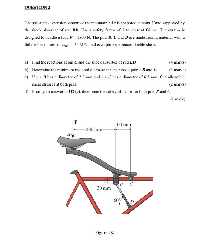 Solved OUESTION 2The soft-ride suspension system of the | Chegg.com