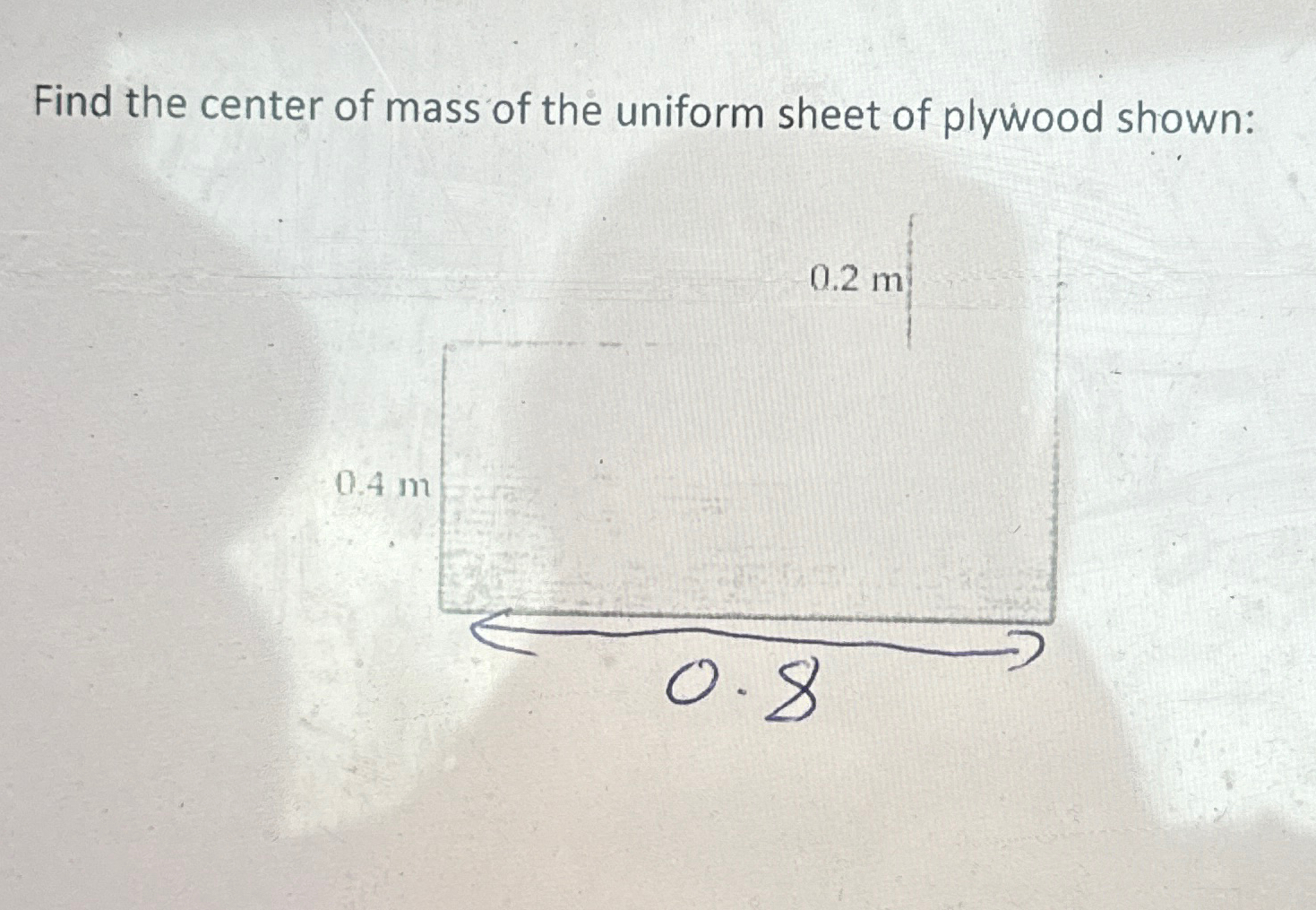 Solved Find the center of mass of the uniform sheet of | Chegg.com