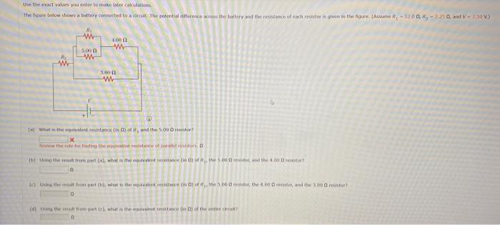 Solved Use the exact ralues yod eoted to makn ister | Chegg.com Solved Use the exact ralues yod eoted to makn ister | Chegg.com