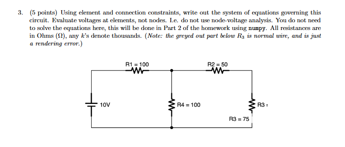 Solved 3. (5 ﻿points) ﻿Using element and connection | Chegg.com