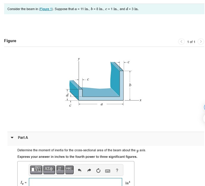 Solved FigurePart ADetermine the moment of ﻿inertia for the | Chegg.com