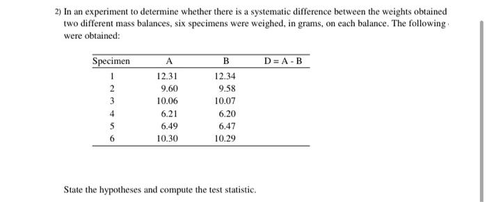 Solved In an experiment to determine whether there is a | Chegg.com