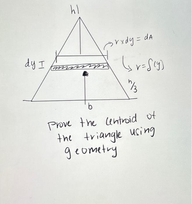 Solved prove the centroid of the triangle using | Chegg.com
