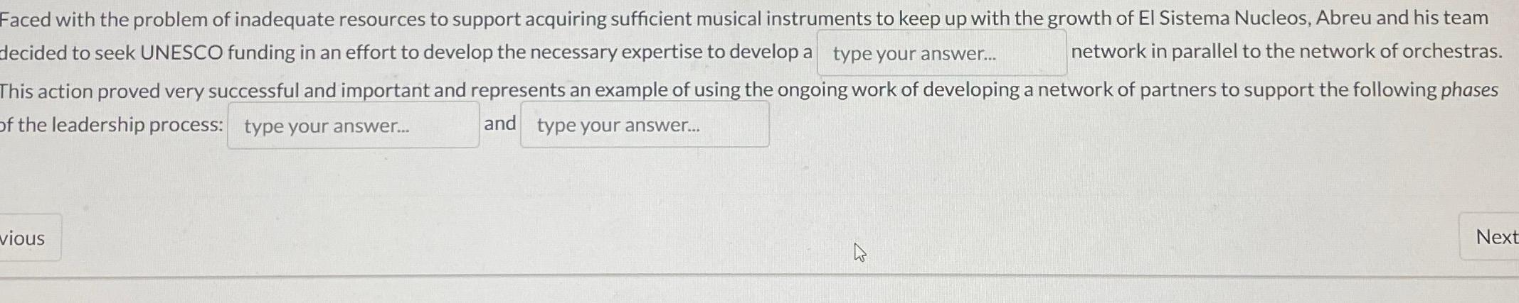 Solved Faced with the problem of inadequate resources to | Chegg.com