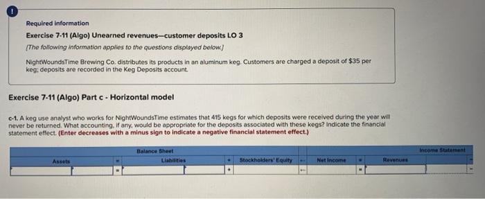 Solved Required information Exercise 7-11 (Aigo) Unearned | Chegg.com