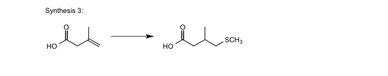 Solved Synthesis 3:Llease complete the organic chemistry | Chegg.com