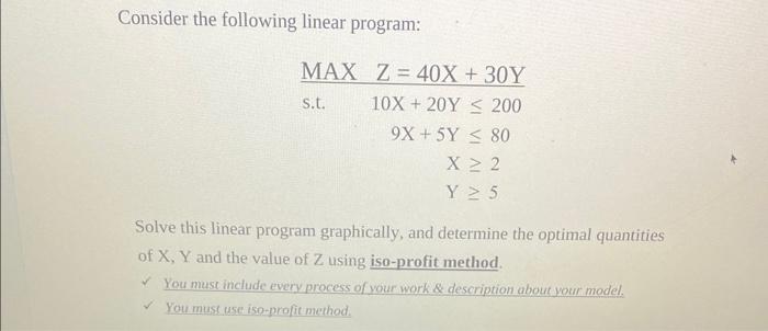 Solved Consider the following linear program: MAX s.t. | Chegg.com