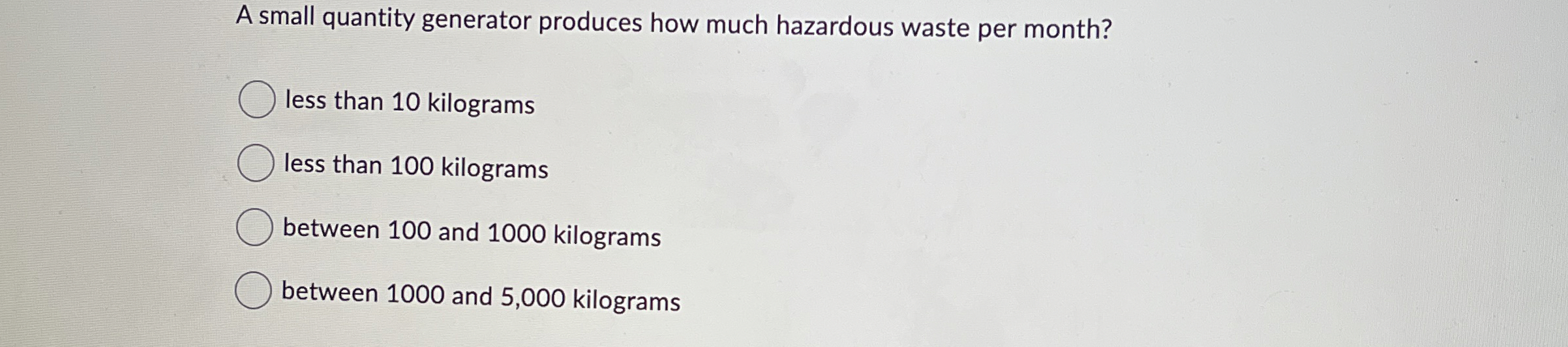 Solved A small quantity generator produces how much | Chegg.com