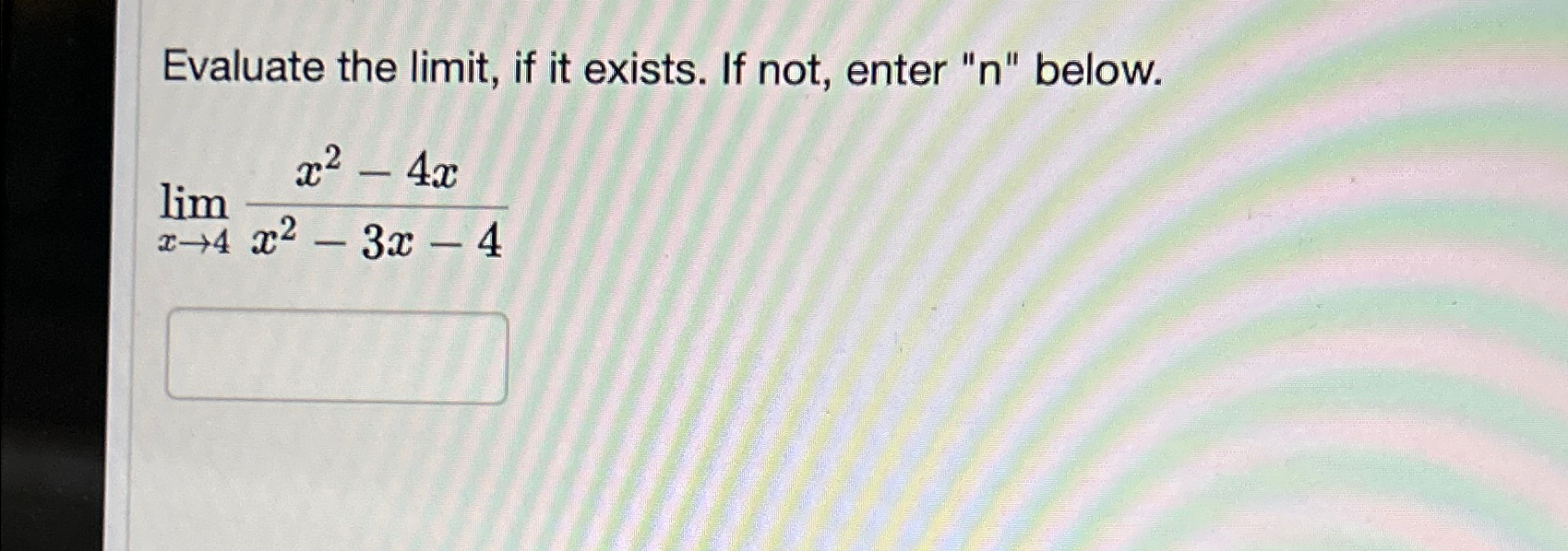 Solved Evaluate the limit, ﻿if it exists. If not, enter | Chegg.com