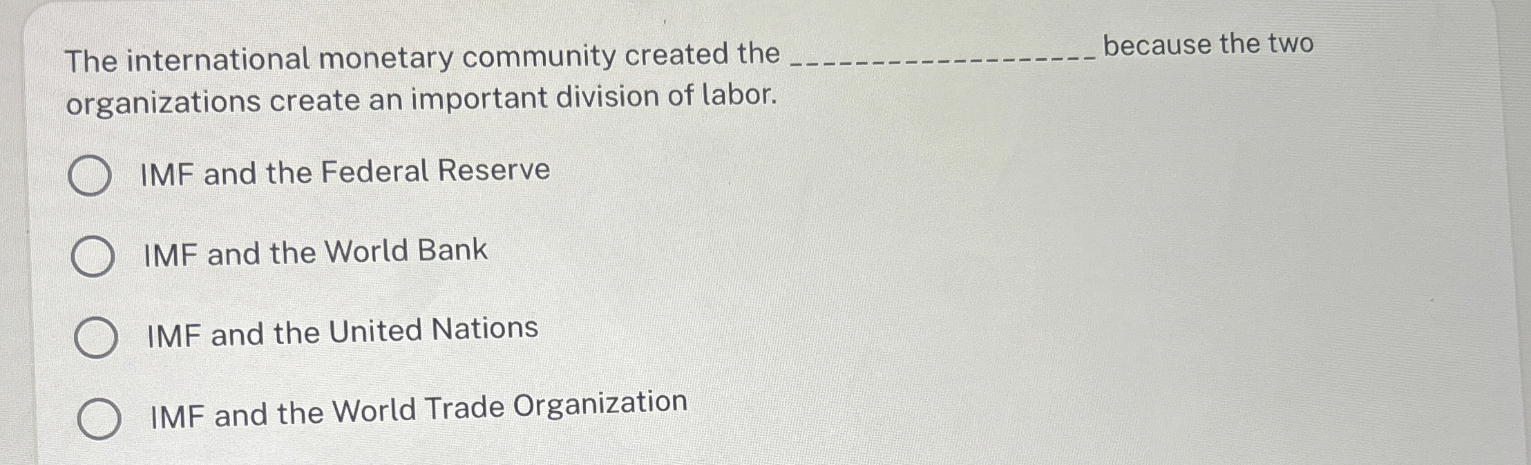 Solved The international monetary community created the q, | Chegg.com