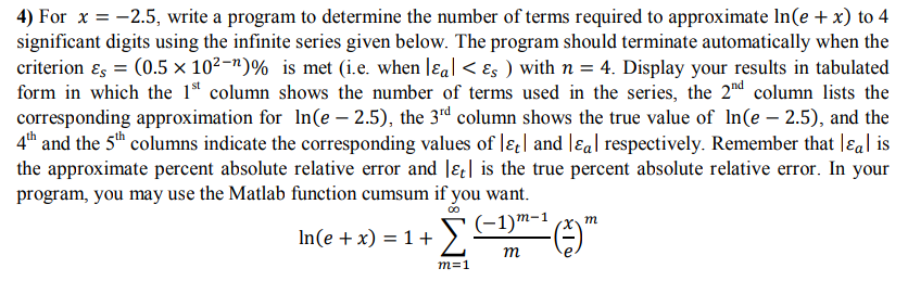 Matlab questionPlease write your code and share your | Chegg.com