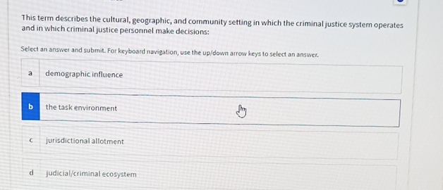 Solved This term describes the cultural, geographic, and | Chegg.com