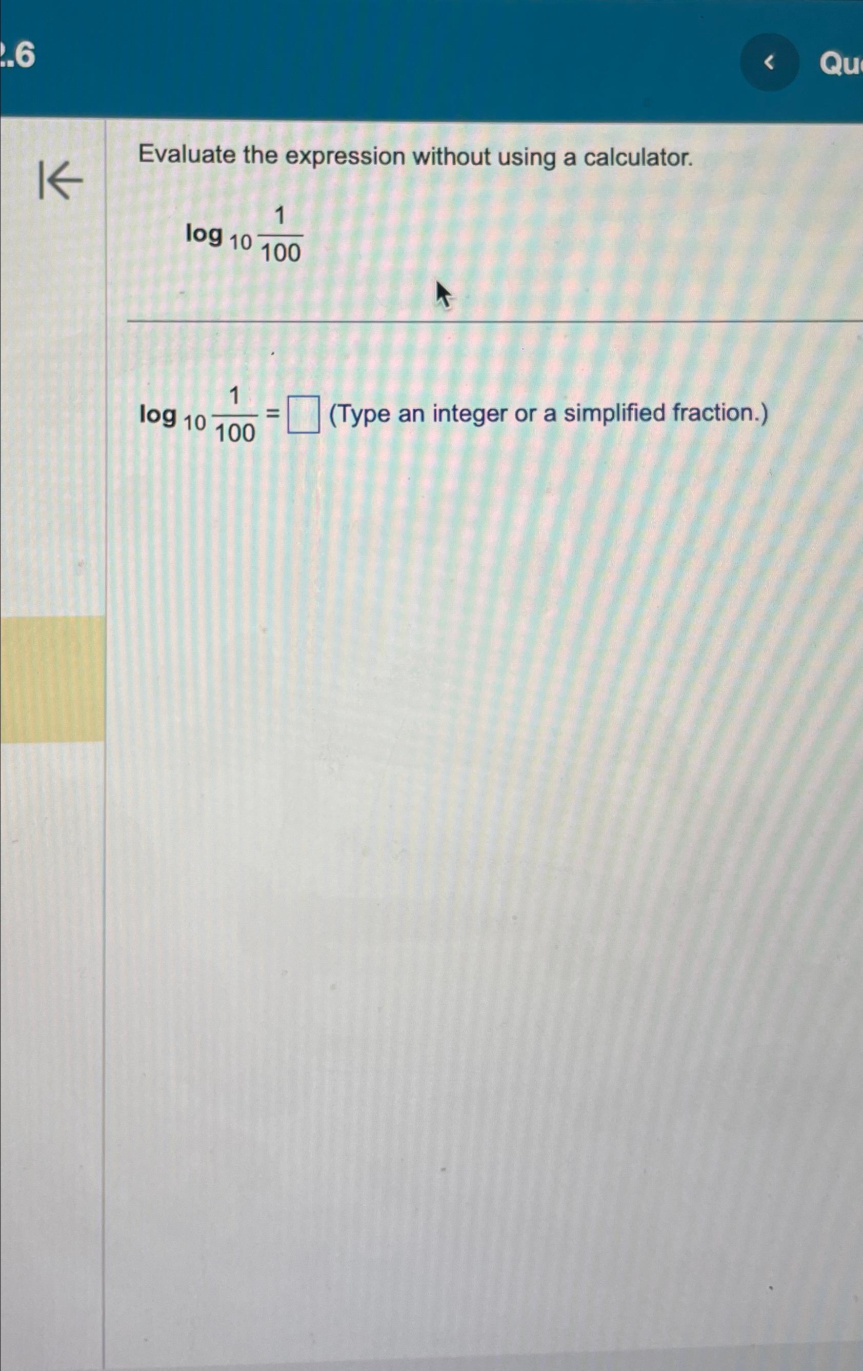 Solved Evaluate the expression without using a | Chegg.com