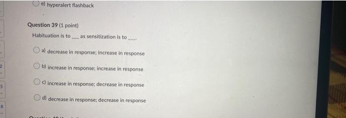 Solved e) hyperalert flashback Question 39 (1 point) | Chegg.com