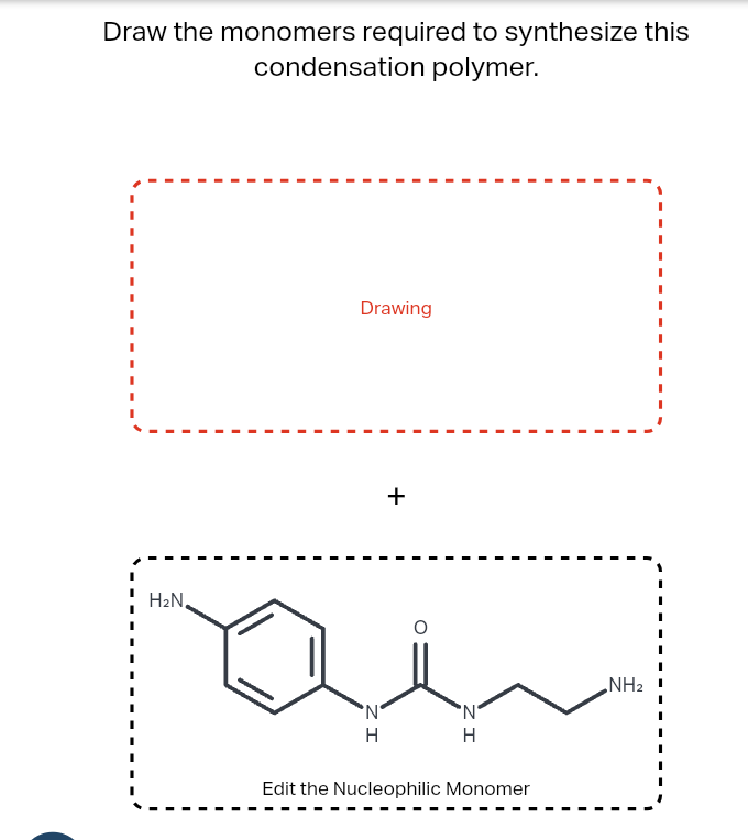 Solved Draw the monomers required to synthesize this | Chegg.com