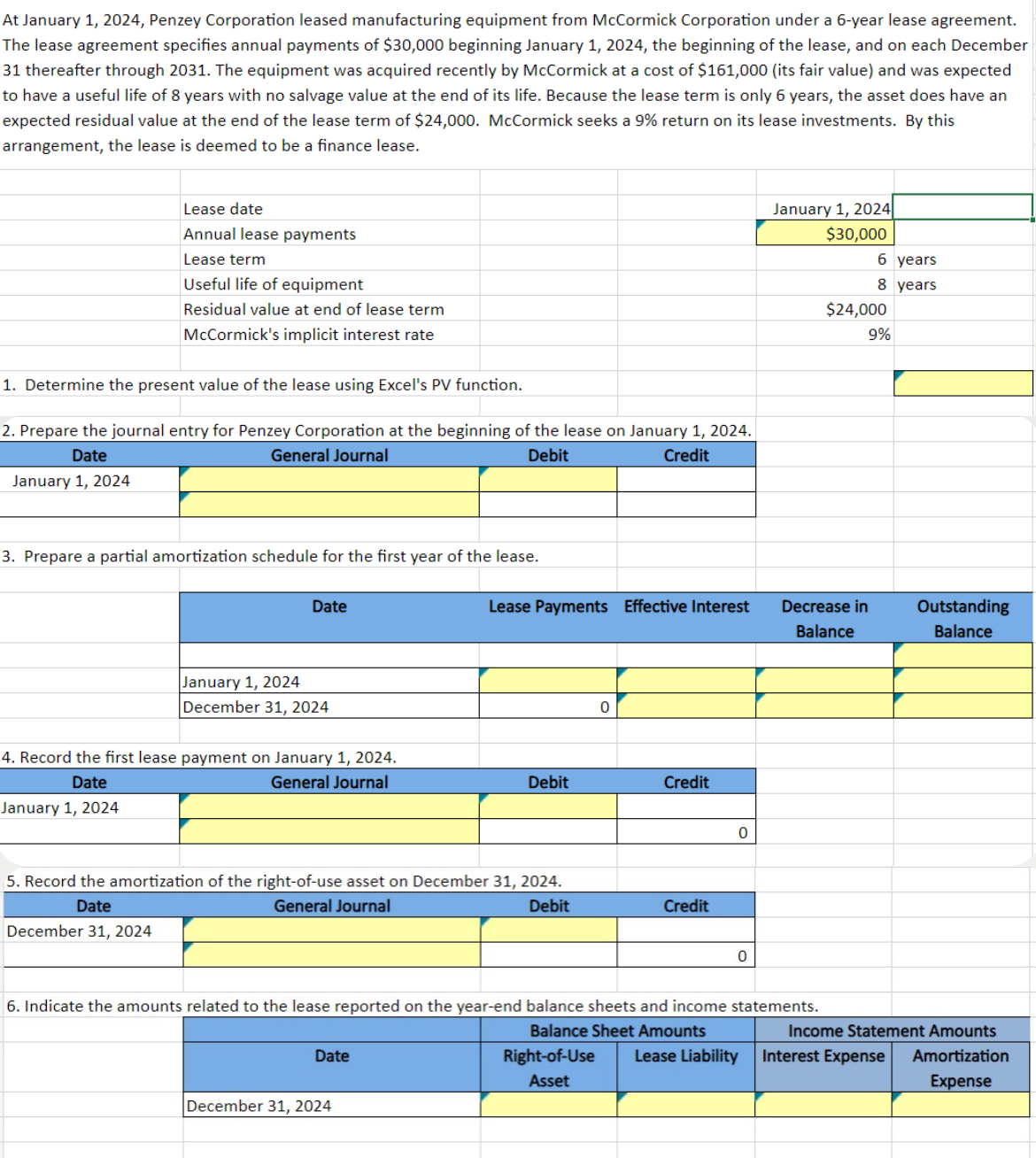Solved Please answer using Excel. I need the correct answers | Chegg.com