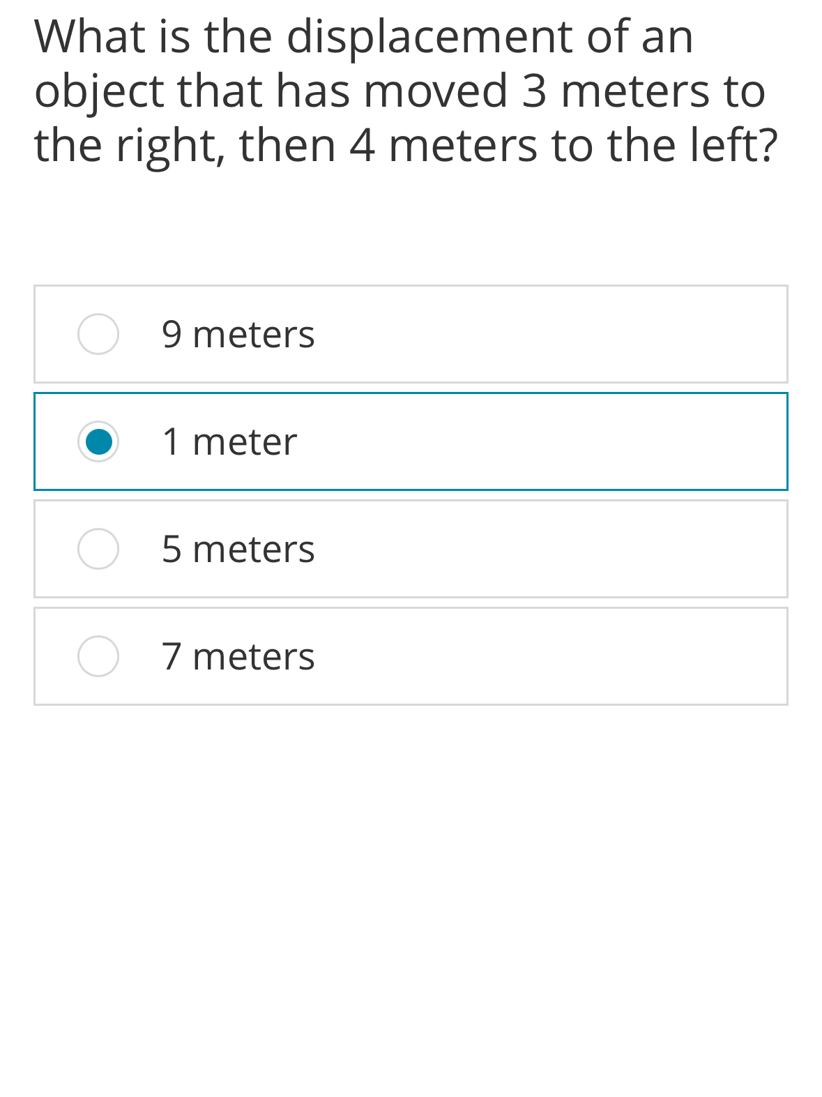 Solved What is the displacement of an object that has moved | Chegg.com