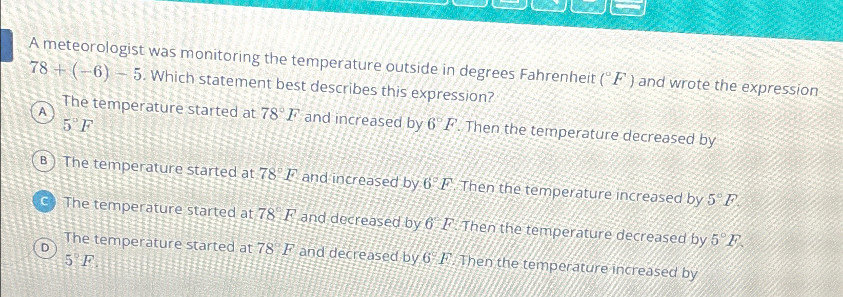 Solved A meteorologist was monitoring the temperature | Chegg.com