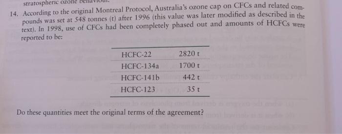 13. Consider the following data for total atmospheric | Chegg.com