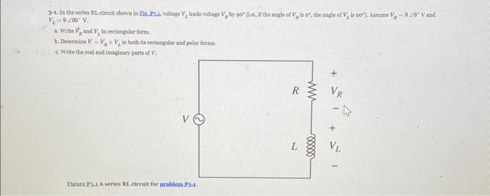 Solved please answer in scilab code. 5-1. In the series RL | Chegg.com Solved please answer in scilab code. 5-1. In the series RL | Chegg.com