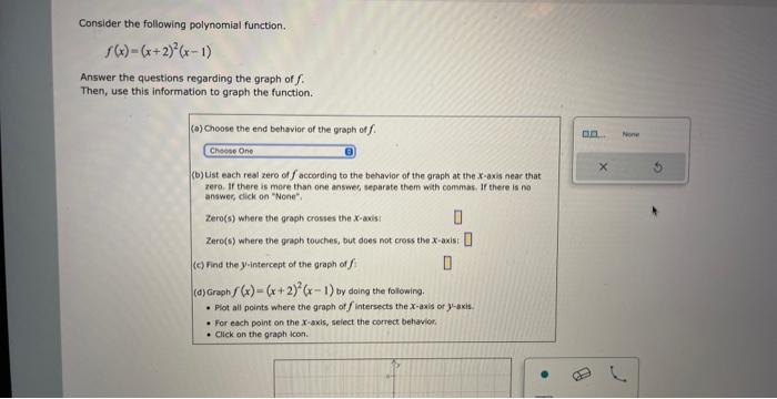 Solved Suppose that the polynomial function f is defined as | Chegg.com