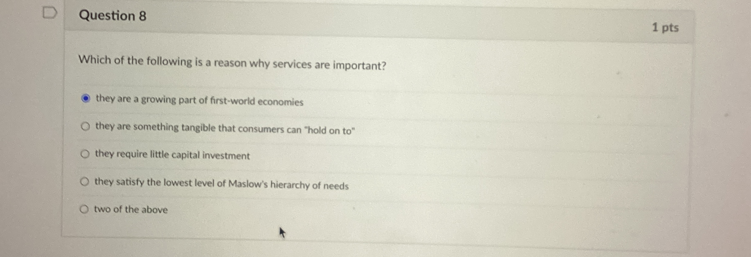 Solved Question 81 ﻿ptsWhich of the following is a reason | Chegg.com