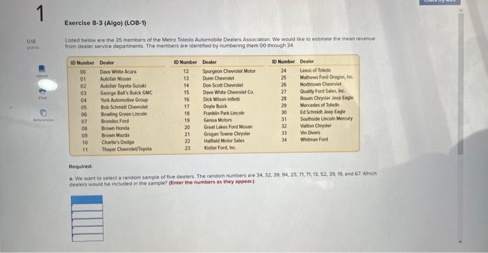 Solved this a question from business statistics course I | Chegg.com