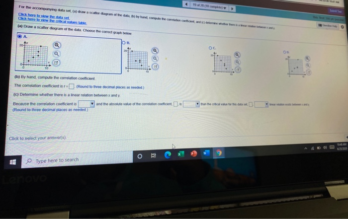 Solved For the accompanying data seta) draw a scale diagram | Chegg.com