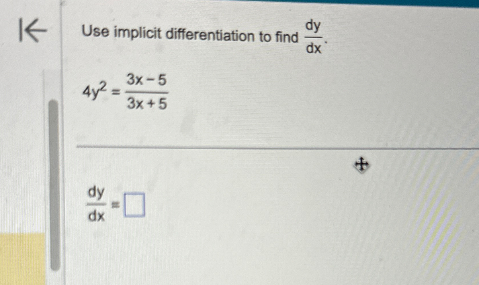 Solved Ilarr Use implicit differentiation to find | Chegg.com
