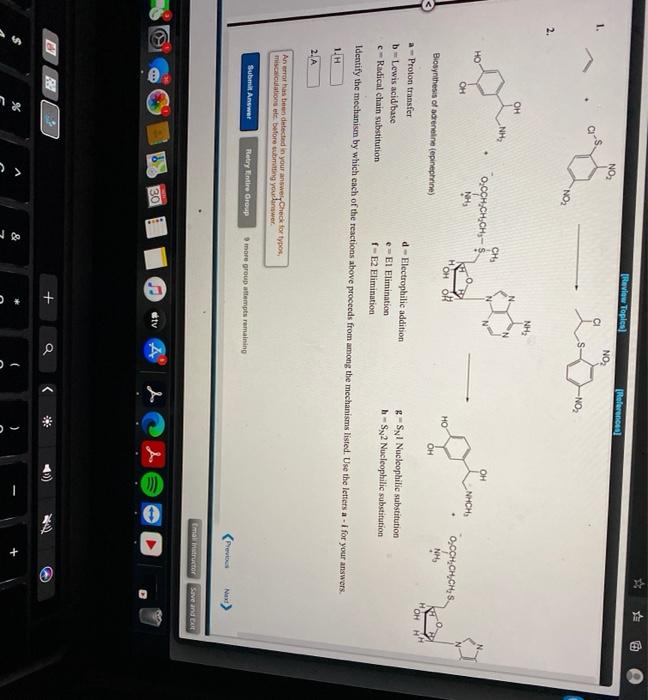 Solved Review Toples! 00 Reference NO, 1. NO -NO NO 2. NH OH | Chegg.com