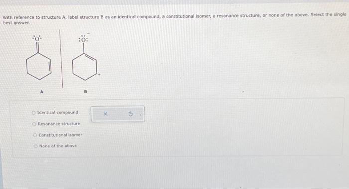 Solved With reference to structure A, label structure B as | Chegg.com