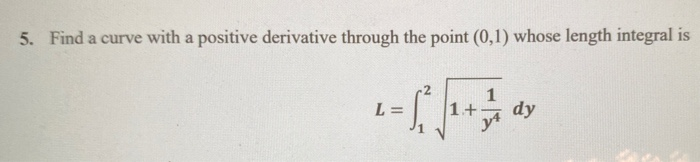 Solved 5. Find a curve with a positive derivative through | Chegg.com