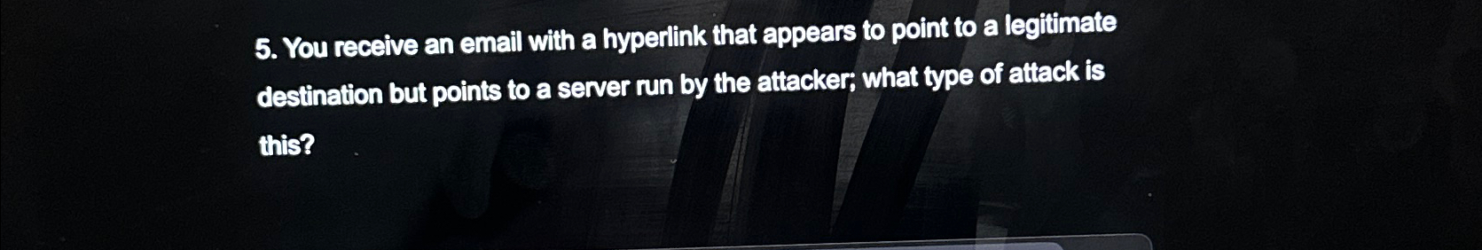 Solved You receive an email with a hyperlink that appears to | Chegg.com