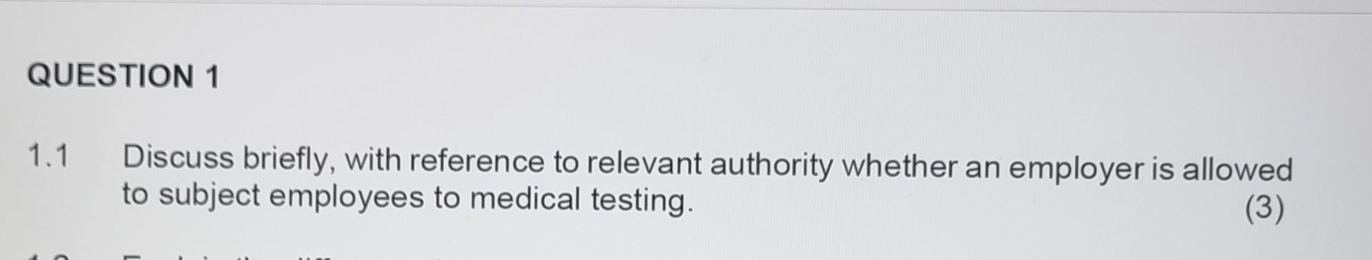 Solved 1.1 Discuss briefly, with reference to relevant | Chegg.com