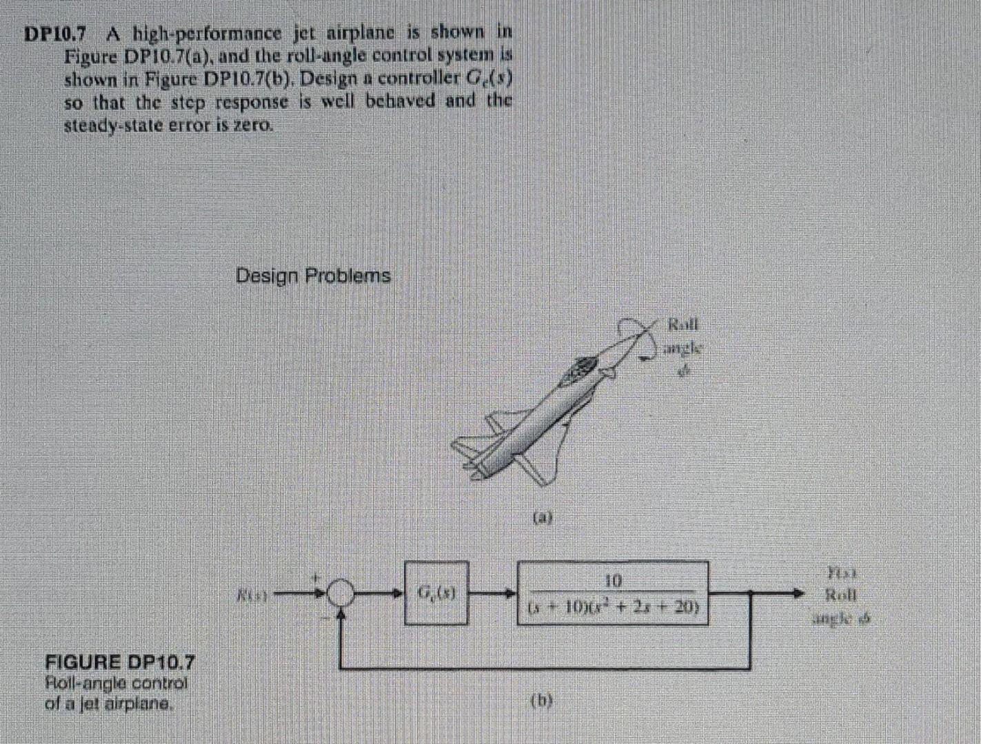 Solved DP10.7 A high-performance jet airplane is shown in | Chegg.com