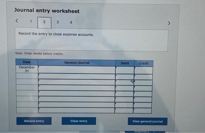 Exercise 3-16 (Algo) Preparing closing entries and a | Chegg.com