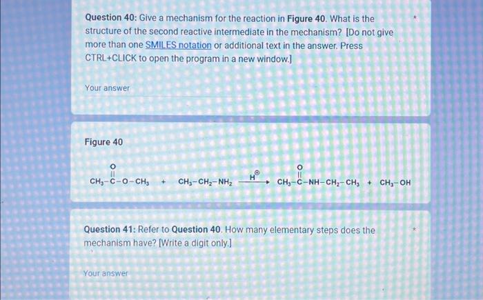 Solved Question 40: Give a mechanism for the reaction in | Chegg.com