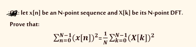 Solved :let x[n] be an N-point sequence and X[k] be its | Chegg.com